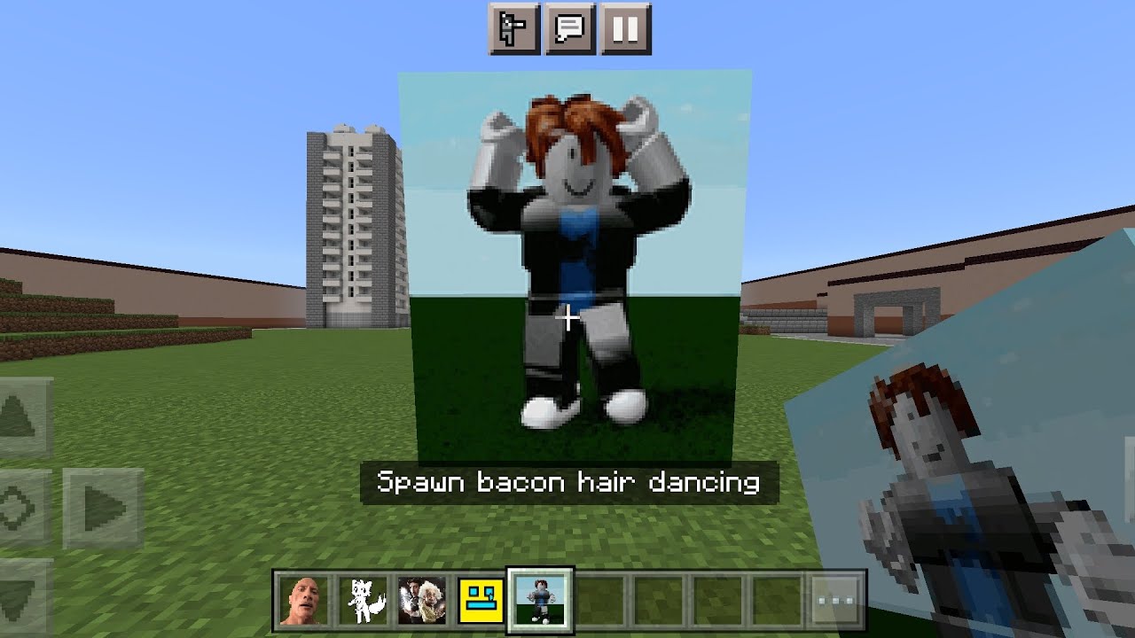 Bacon Hair Dancing Nextbot Added | MCPE | CN_Part6_Addon - YouTube