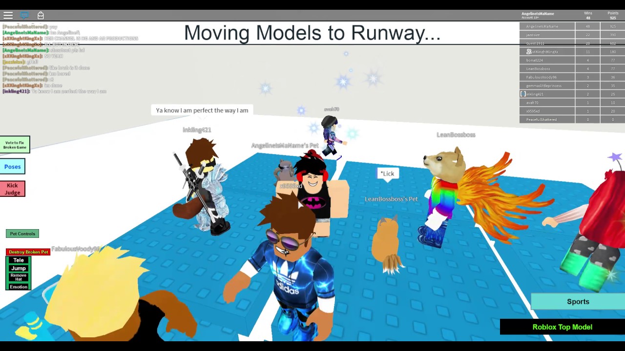 ROBLOX TOP MODEL ft. ANGELINE!! - YouTube