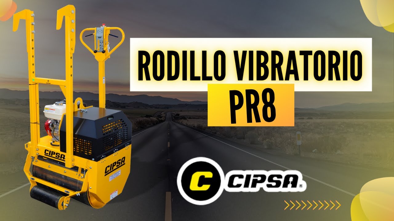 Rodillo vibratoria CIPSA modelo PR8 | Maquinco maquinaria - YouTube