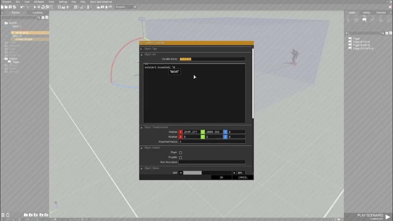 How to make a move on trigger ARMA 3 TUTORIAL - YouTube