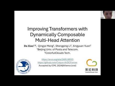 [EfficientML] Da Xiao - Improving Transformers with Dynamically Composable Multi-Head Attention ...