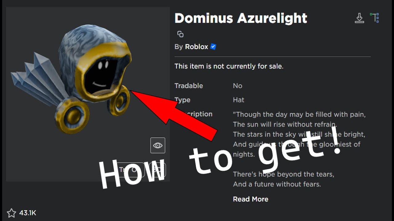 How to get the Dominus Azurelight! (WORKING AUG/SEPT 2023) - YouTube