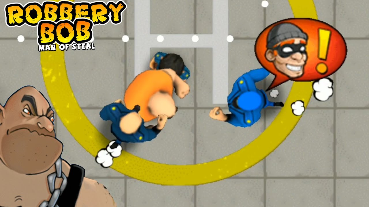 Robbery Bob 1 - Orange Biff Using Teleport mine #8 - YouTube
