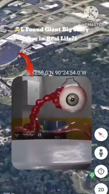 🤯L Found Giant Big Scary Eye in Real Life?! on Google maps & Google ...