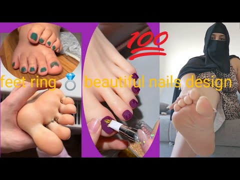 Beautiful girls feet soft pink soles poses nails paint artwork USA 