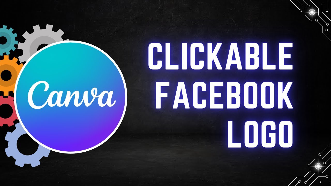 How to Add a Clickable Facebook Logo in Canva - YouTube