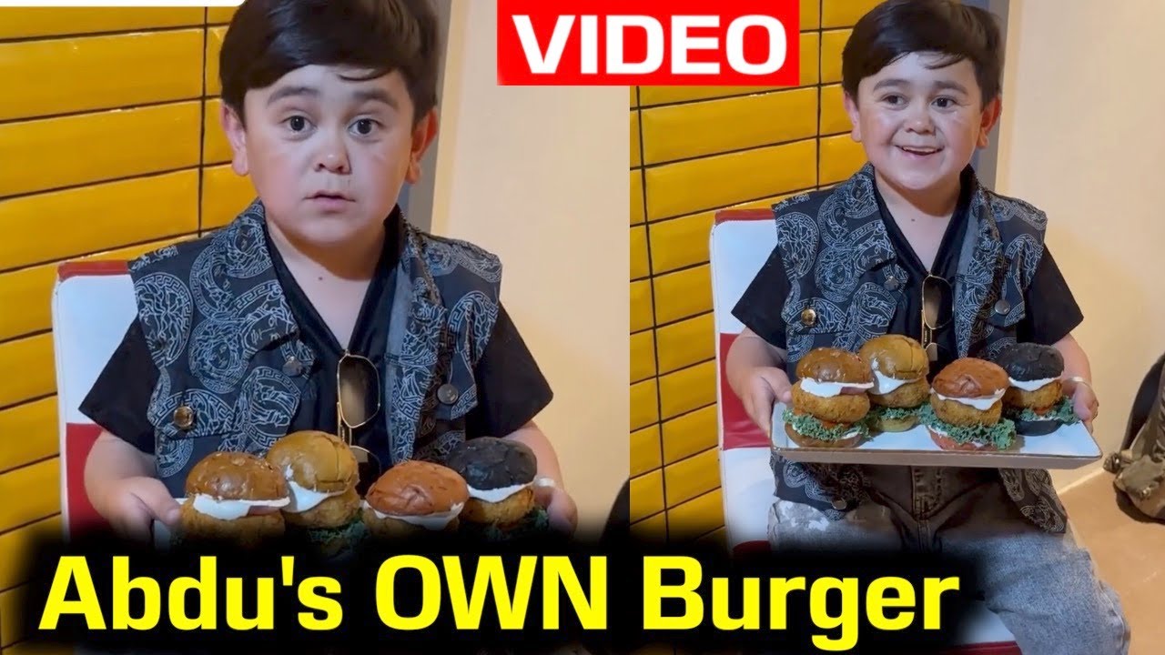 Abdu Rozik Burger Restaurant OPENING | Abdu Rozik Style Burgir In Abdu ...