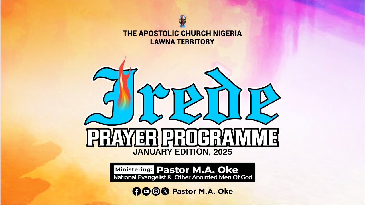 Irede Prayer Programme || January Edition, 2025 - YouTube