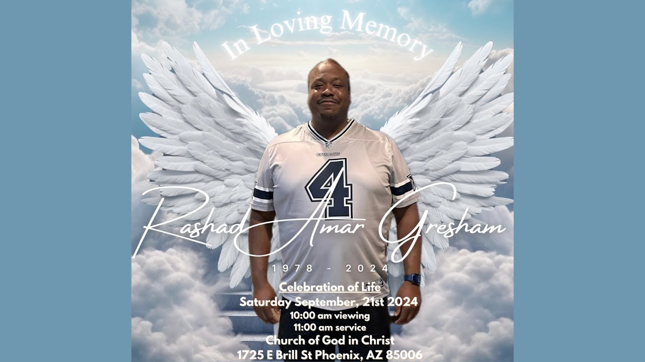 Celebration of Life for Rashad Amar Gresham - YouTube