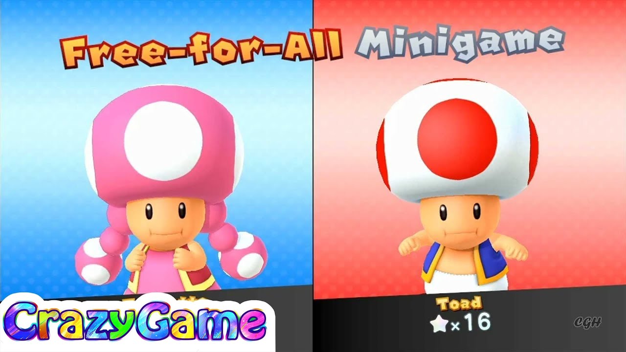 Mario Party 10 Mario Party #24 Toadette vs Toad (Haunted Trail) - YouTube