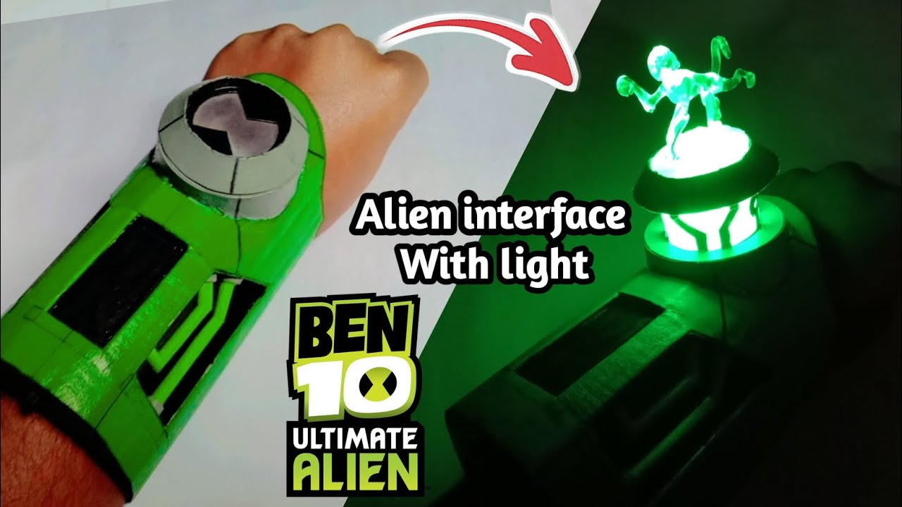 How to make ben 10 Ultimaterix/Alien interface with light - YouTube