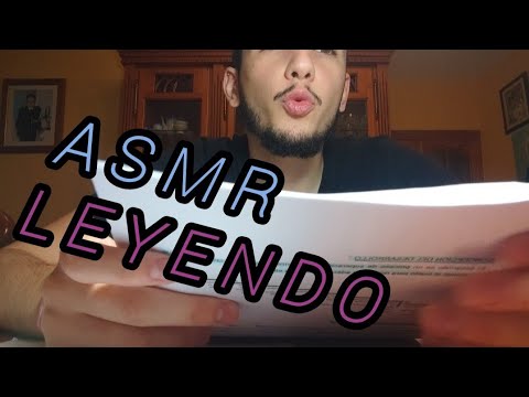 ASMR LEYENDO | ASMR LECTURA INAUDIBLE ♥️ - YouTube