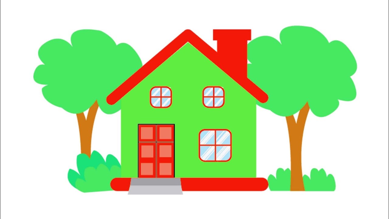 Flat house illustration vector design | adobe illustrator | Creative ...