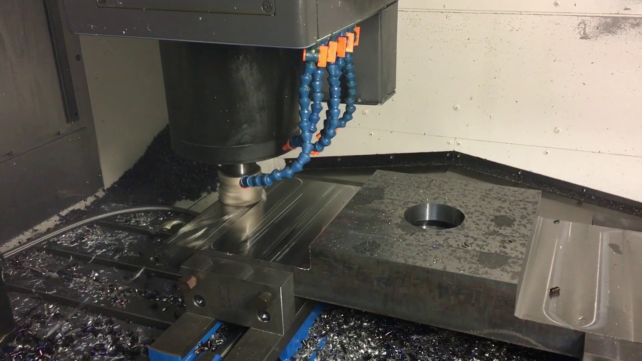 Okuma M-560v High Feed Milling - YouTube