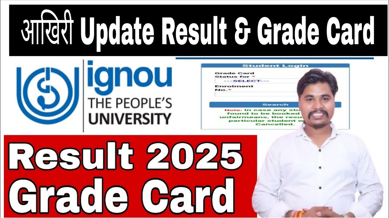 IGNOU आखिरी Update Result & Grade Card 2025 #ignou #Update - YouTube