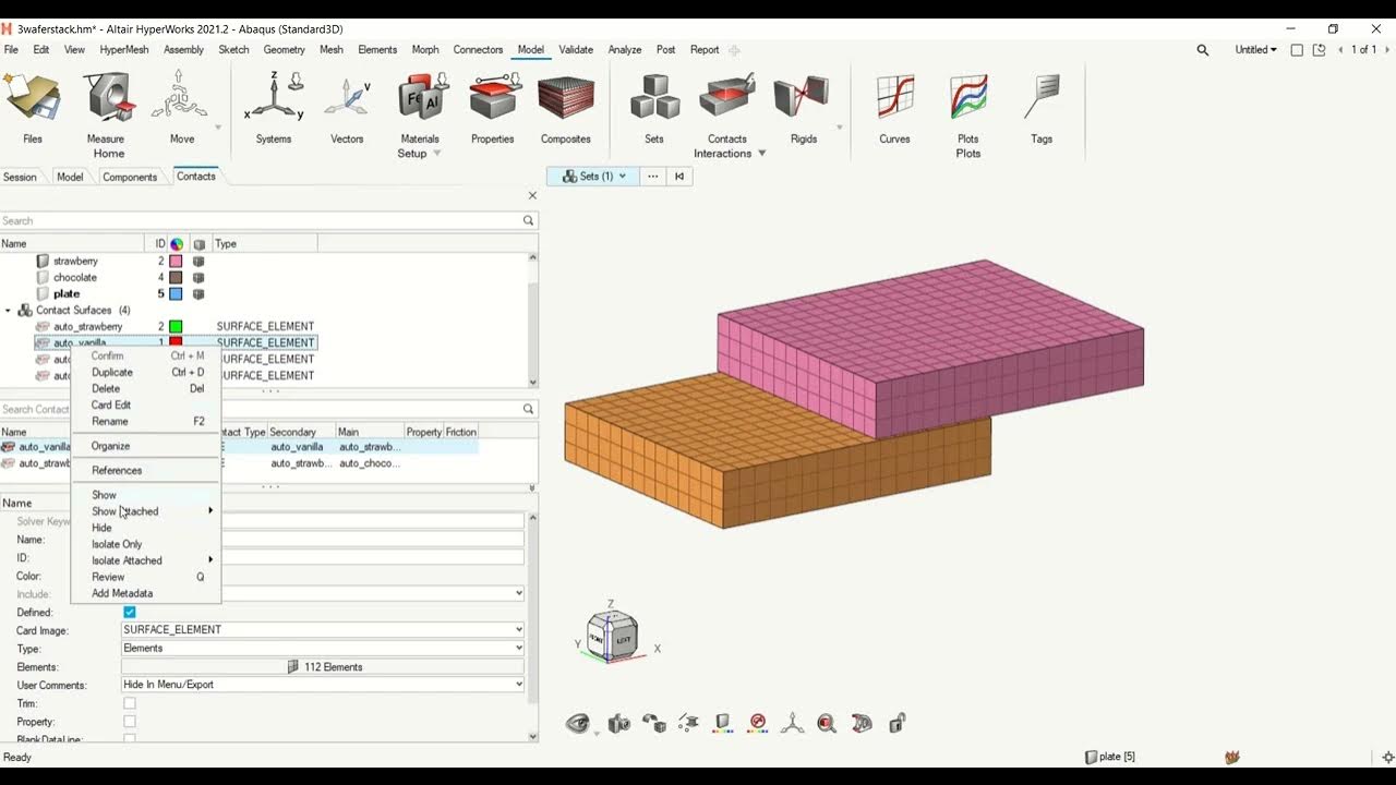 HyperWorks 2021: Contact Setup - YouTube
