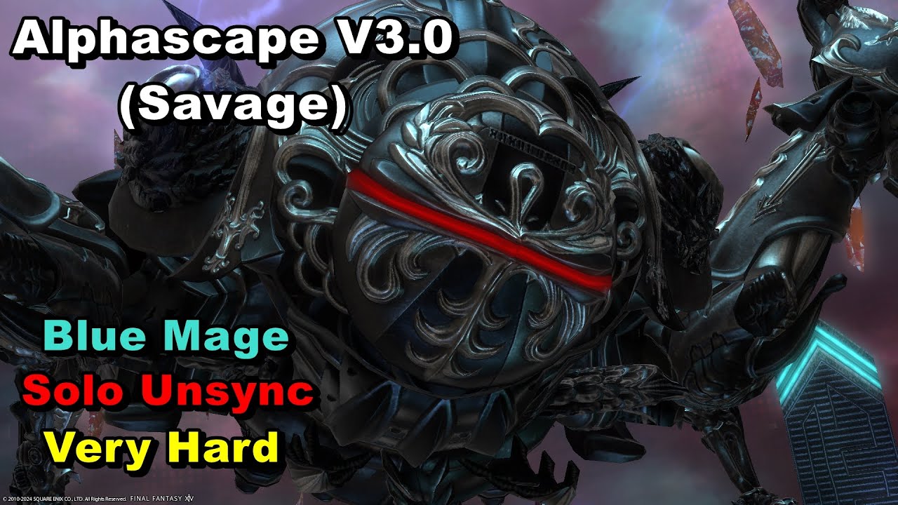 Alphascape V3.0 (Savage) Blue Mage Solo Unsync Challenge - YouTube