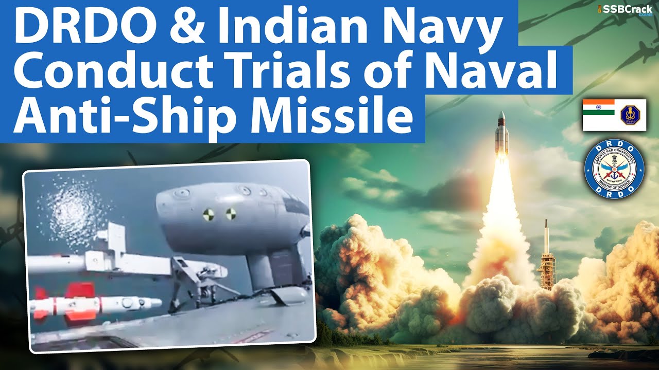 DRDO & Indian Navy Conduct Trials of Naval Anti Ship Missile - YouTube