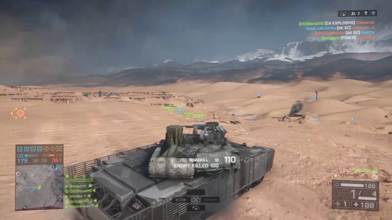 BF4 1 man vs 3 tanks - YouTube