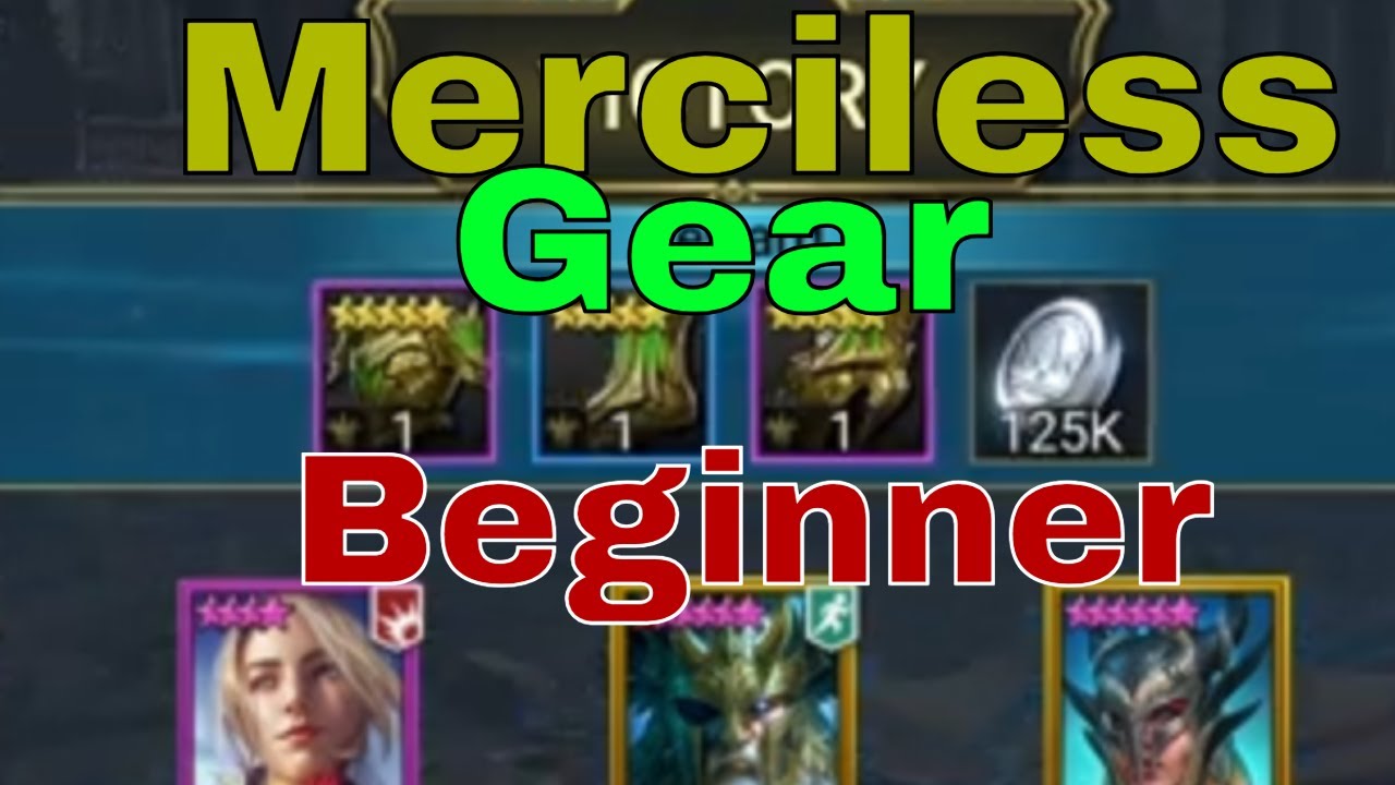 How to Get Merciless Gear as A Beginner Double Boss Fight in Raid ...