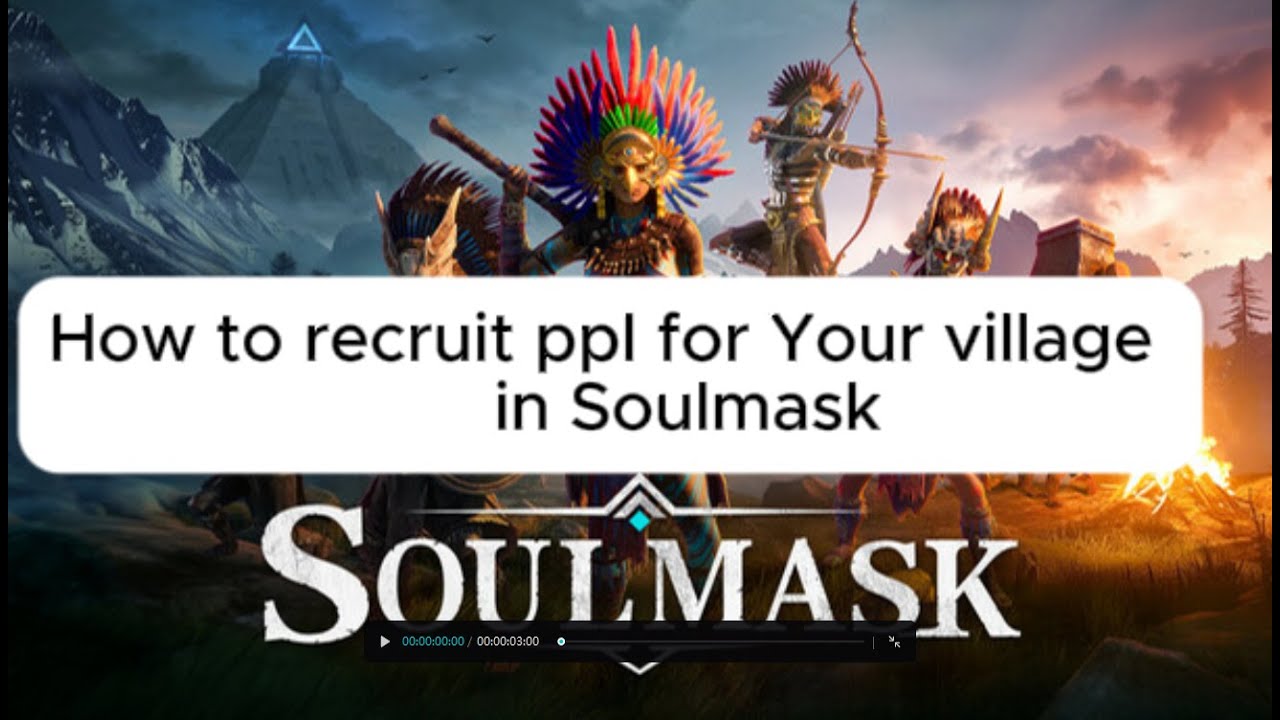 This How to recruit ppl for Your village in Soulmask - YouTube