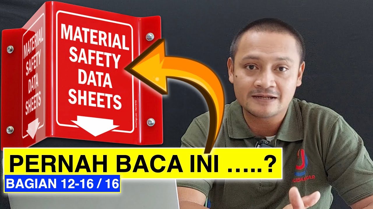 Msds Material Safety Data Sheet Bagian 13 16 Youtube 4457