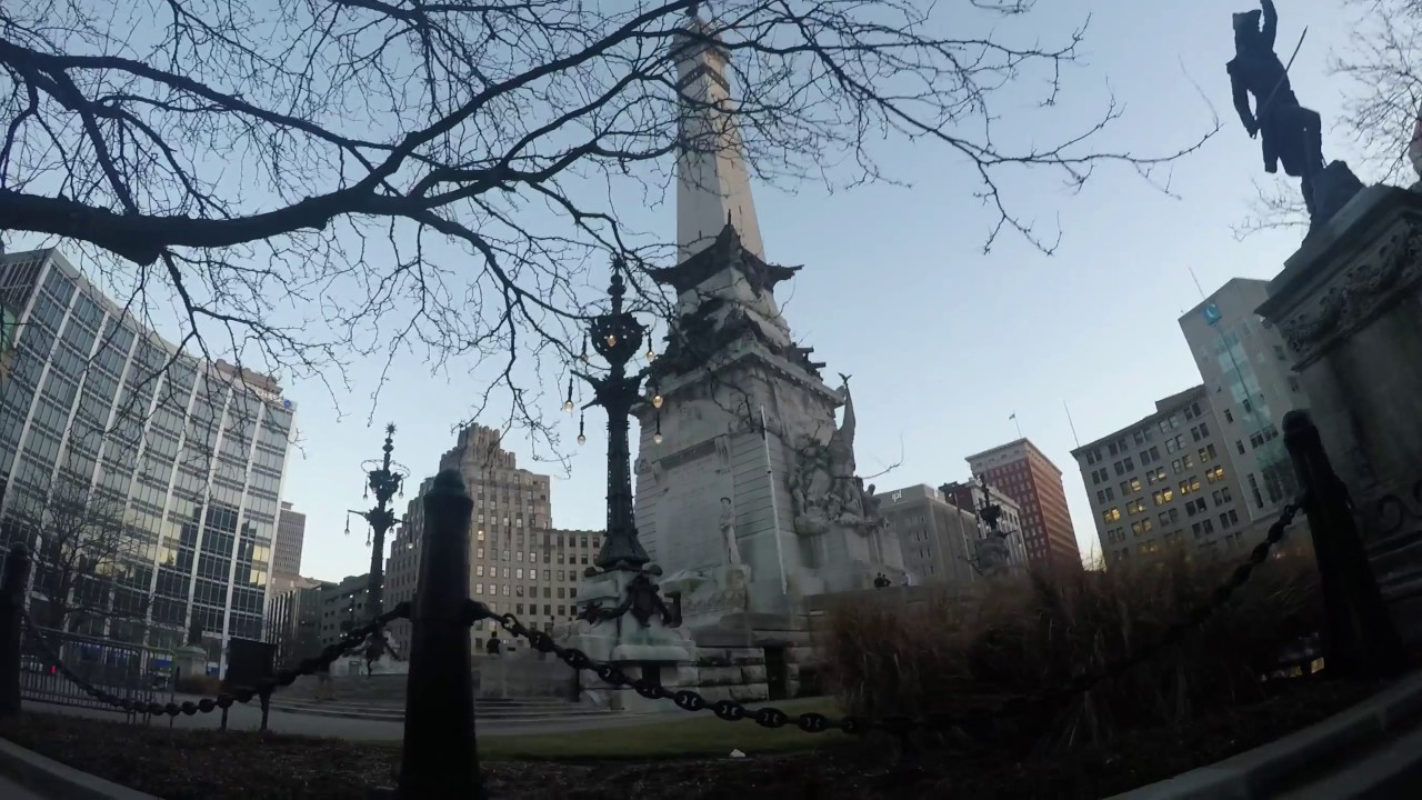 Sunny Day in January - Downtown Indianapolis - YouTube
