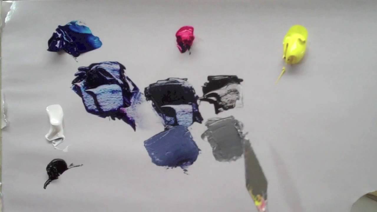 How to mix black with primary colours: Part 2 Chromatic black - YouTube