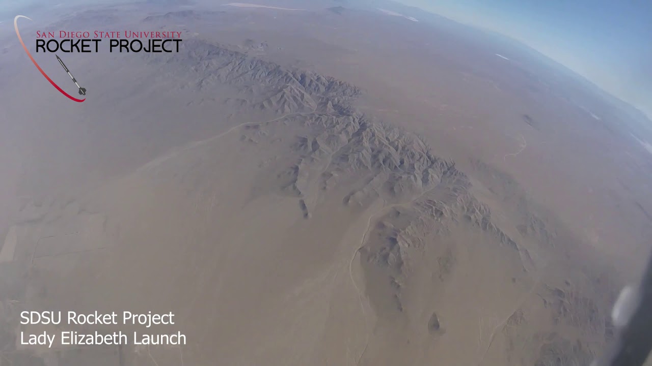 SDSU Rocket Project - Lady Elizabeth Launch Onboard GoPro Highlights - YouTube
