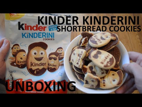Unboxing Kinder Kinderini Shortbread Cookies - YouTube