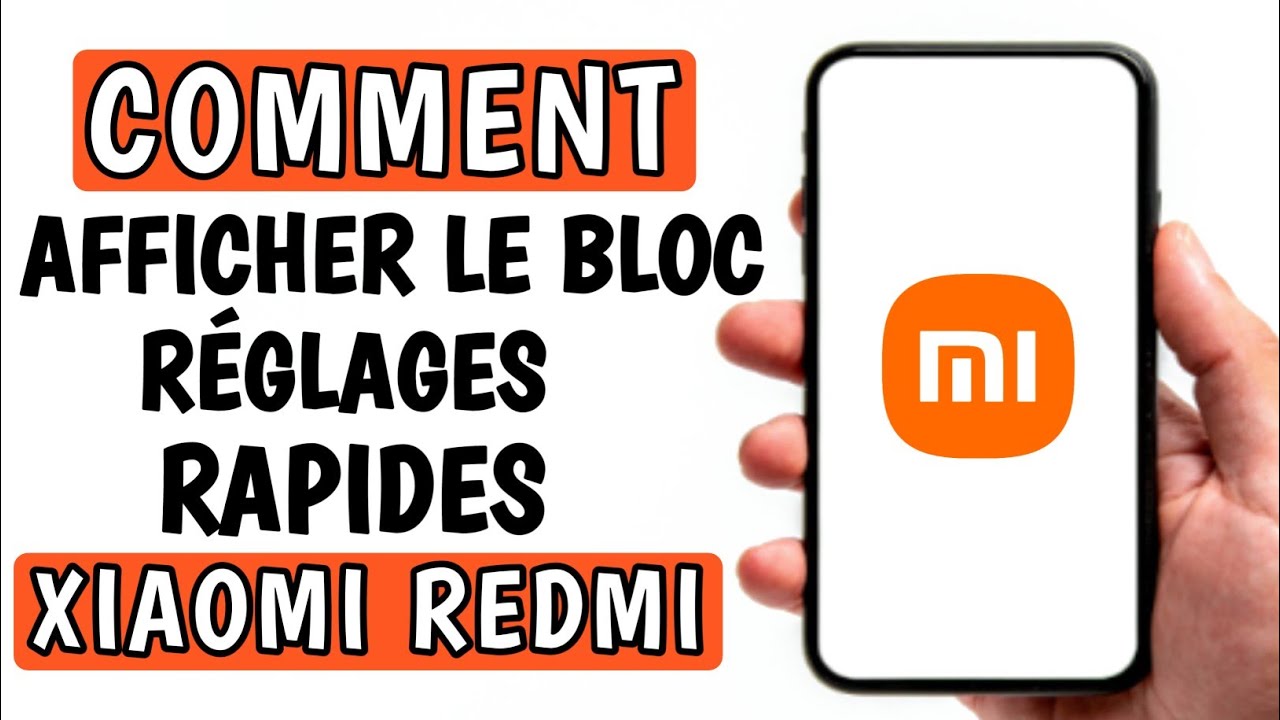 comment afficher le bloc reglages rapides sur xiaomi redmi - YouTube