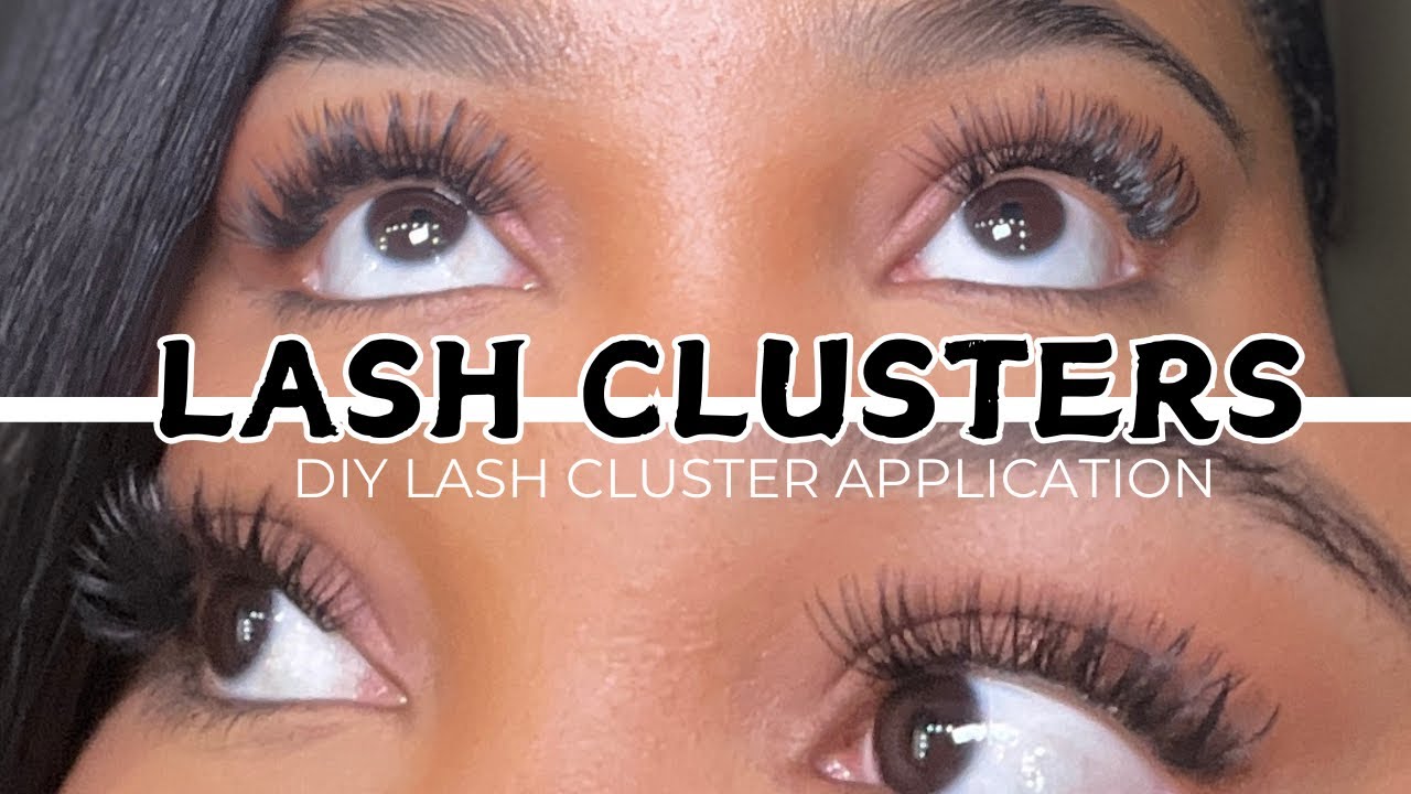 How to APPLY LASH CLUSTERS USING DUO LASH GLUE| BEGINNER AND BUDGET ...