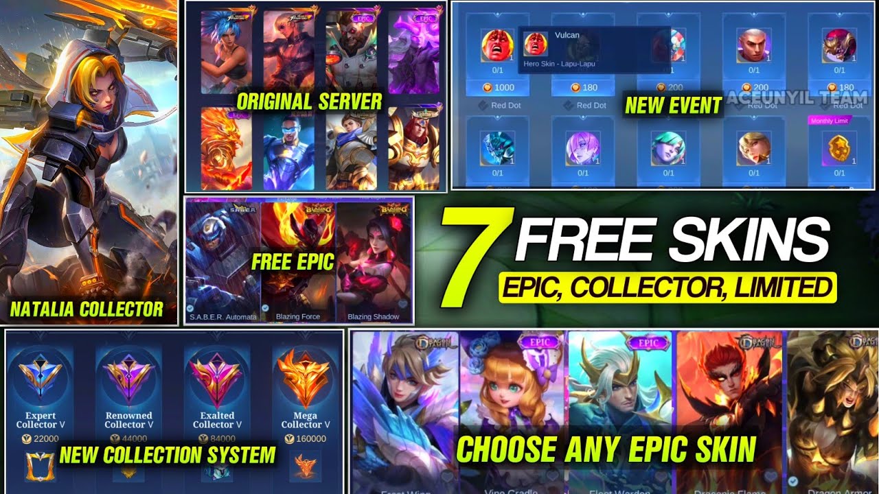 HOW TO GET 7 FREE EPIC SKINS & NATALIA COLLECTOR SKIN | ALL NEW FREE ...