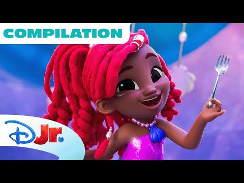Disney Jr.’s Ariel Mermaid Tales 20 Minute Compilation 🧜🏾‍♀️ | The Little Mermaid |@disneyjr