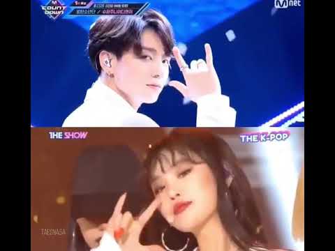 Similar moves by jungkook and soojin