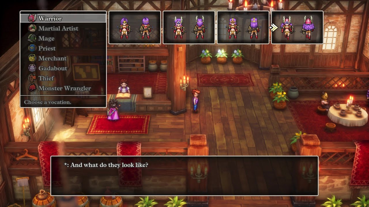 DRAGON QUEST III HD 2D Remake All New Class Sprites Inspected 8 Per ...