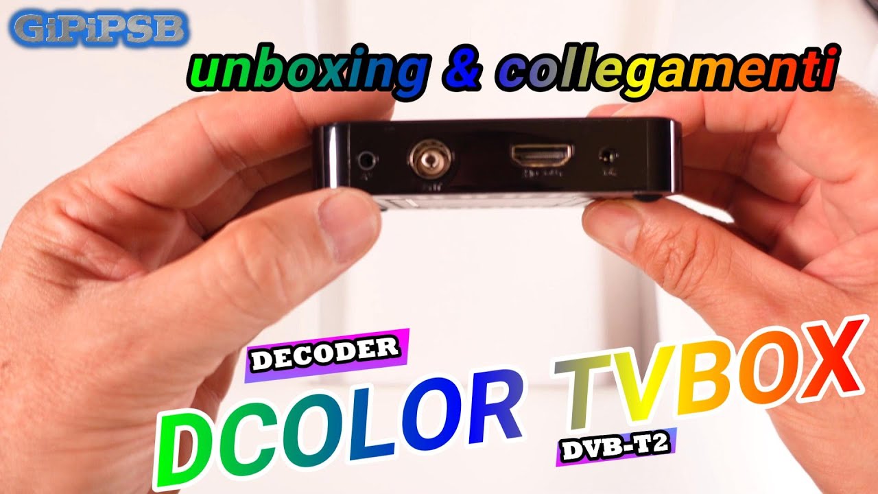 DCOLOR TV BOX nuovo Decoder Digitale Terrestre DVB-T2 - Unboxing ...