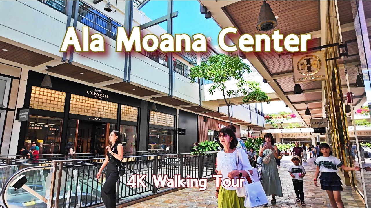 Ala Moana Center in Honolulu | 4K Walking Tour - YouTube