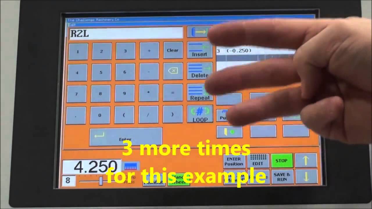 Challenge Machinery TC Control System Operation Video - YouTube