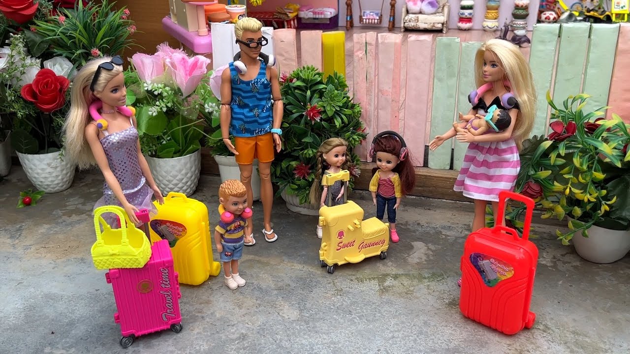 Lilly milly ki kahani part 16/ Lilly milly aaye apne ghar/ barbie dolls ...