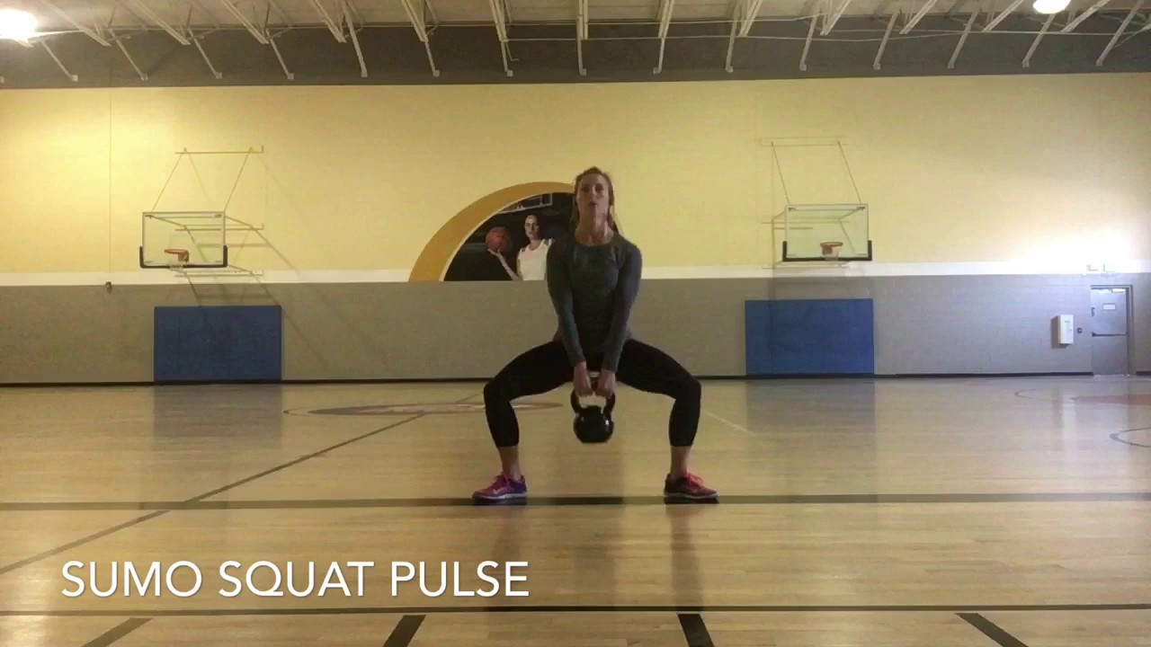 Sumo Squat Pulse - YouTube