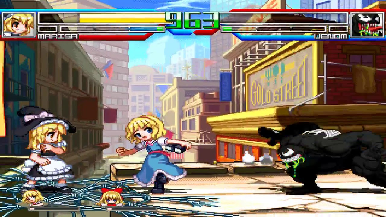 NICK54222 MUGEN: Marisa Kirisame (me) VS Venom (BigEliKing) - YouTube