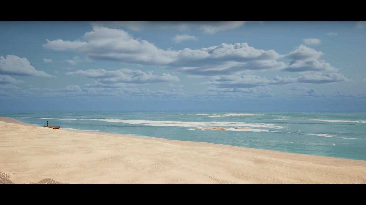 Point Break Beach Waves Unreal 5.1 - YouTube