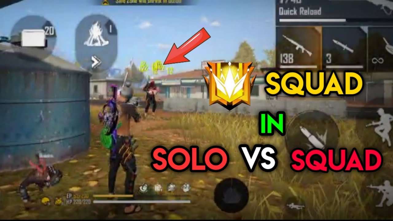 Solo Vs Squad / Grand Master Squad in my game / 10+ Kills 🙄 - YouTube