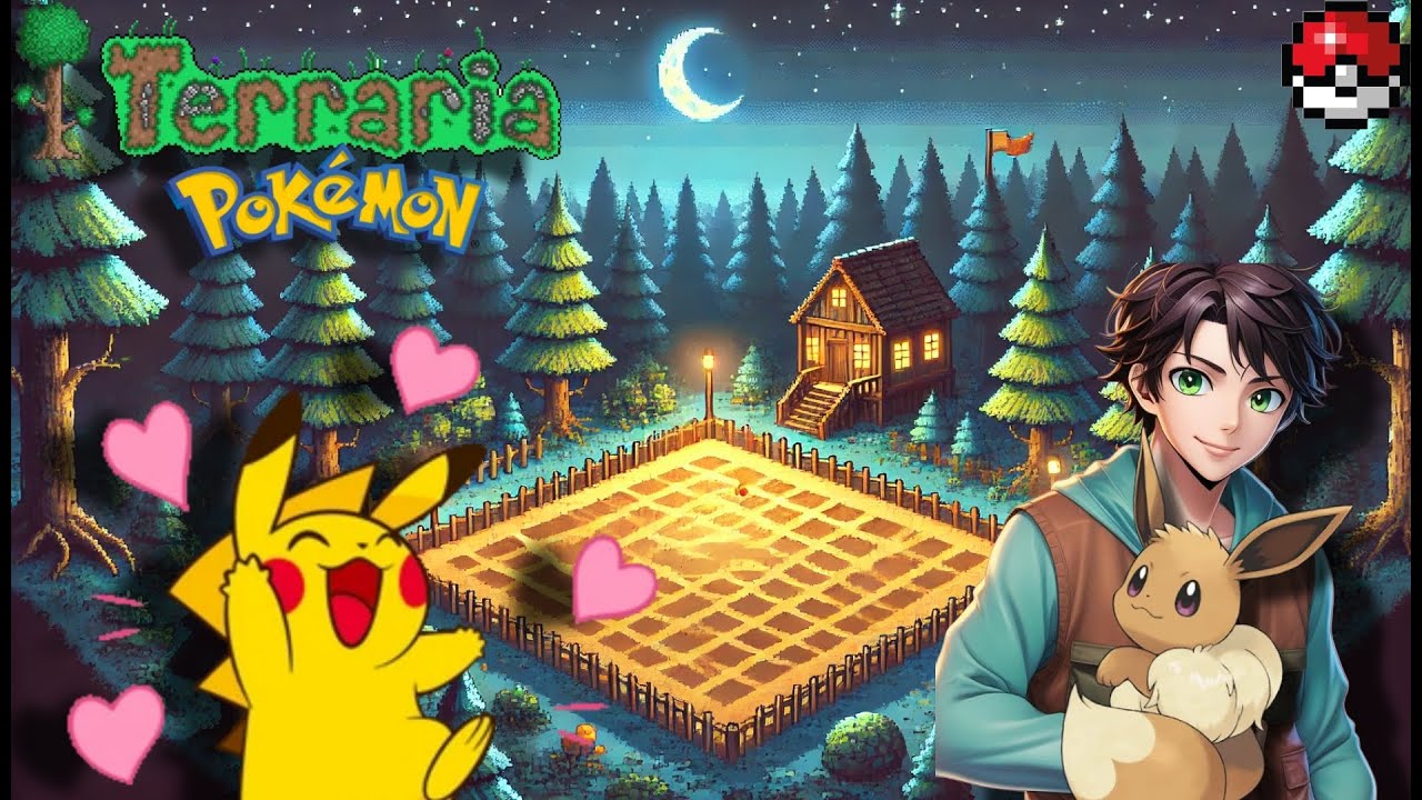 TERRARIA Pokemon - Pikachu na equipe e inicio de uma arena!!! [Mod ...