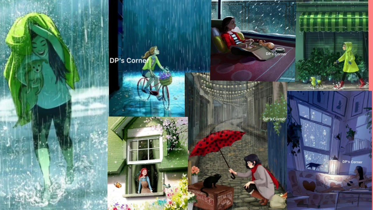 Rainy Day DP's | Girls In Rain | Dpz For Girls In Rain | Aesthetic Rain ...