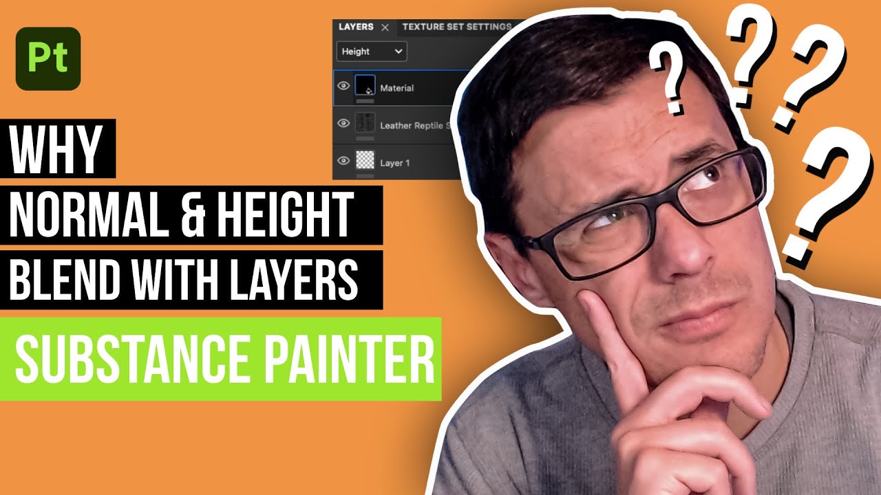 Why Normal & Height blend with layers in Substance Painter - YouTube