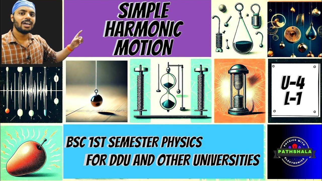 Simple Harmonic Motion/Oscillation|Newtonian Mechanics|Unit 4|Lec 1|BSc ...