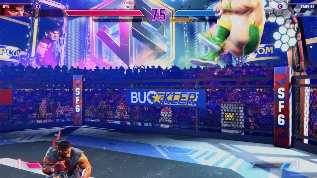 Street Fighter 6 - Ryu (Víctor) vs Zangief (Cpu level 8) - YouTube
