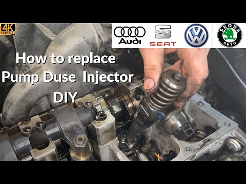 How to replace fuel PD injector (Pump duse) injection system TDI 1.9 VW, Audi, Skoda, Seat